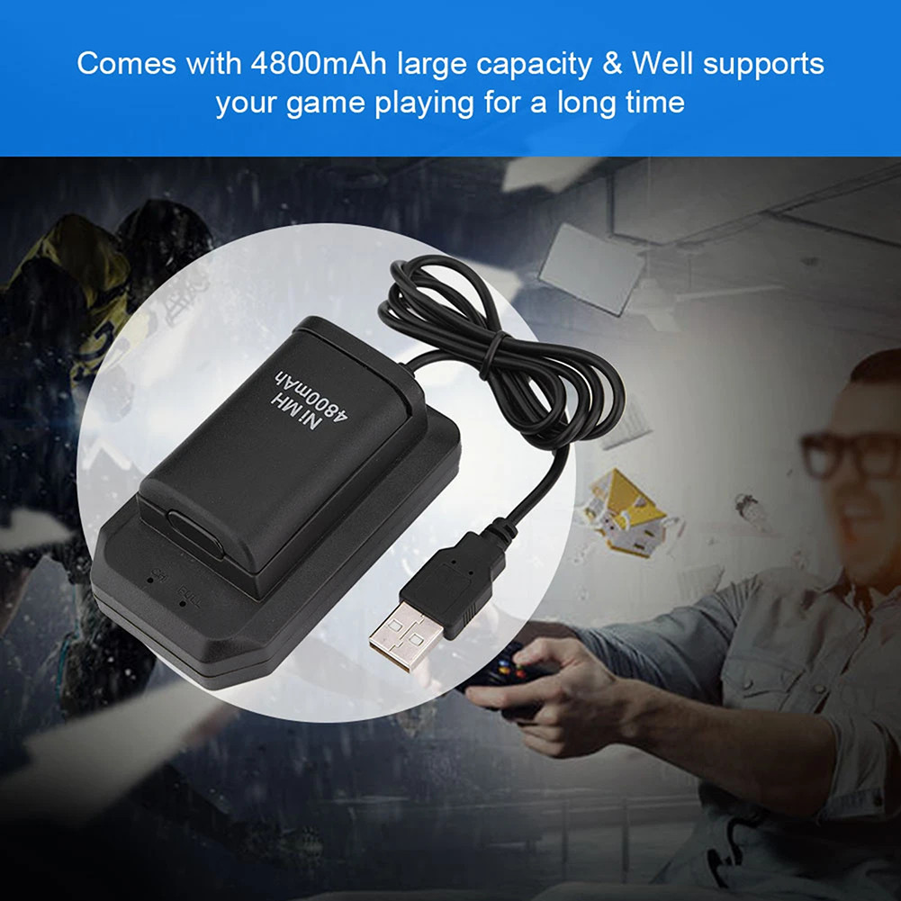 4800mAh Rechargeable Batteries Pack With USB Charger Cable Stable ...