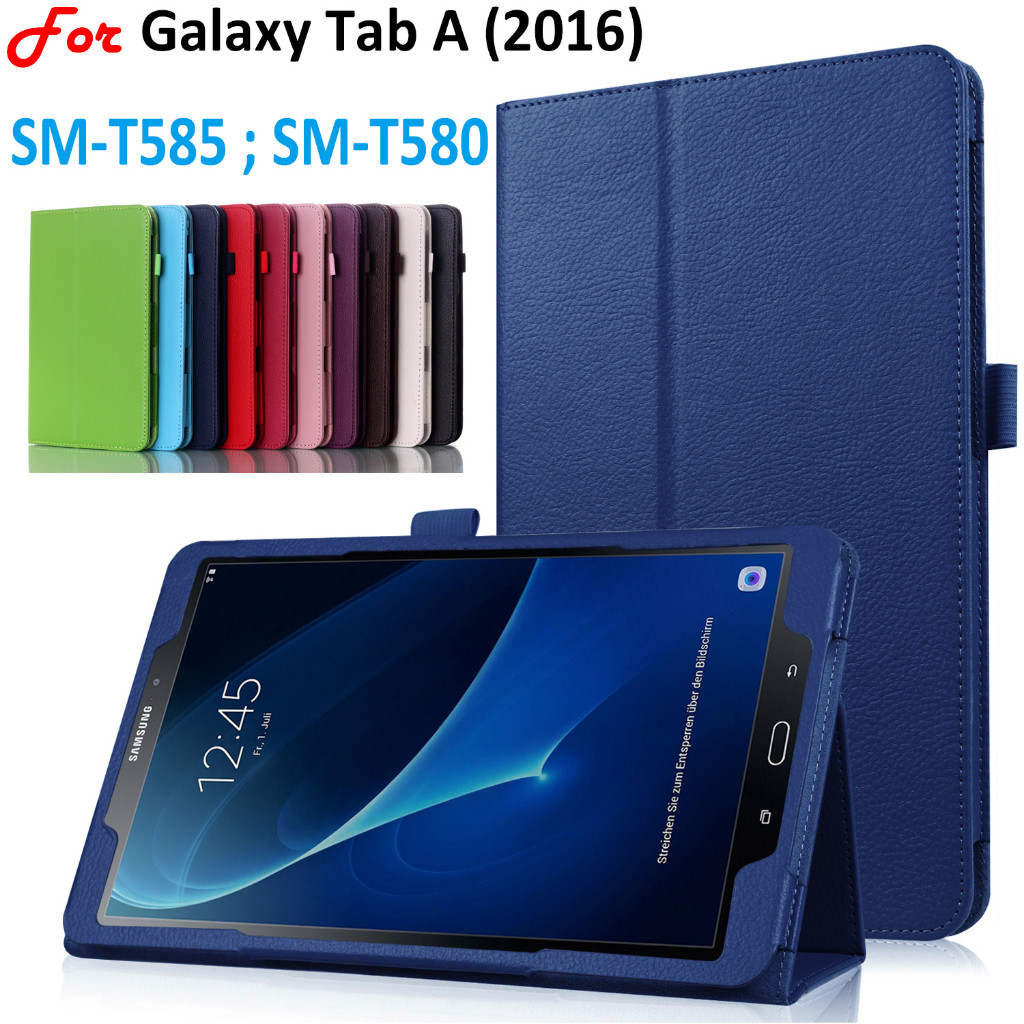 For Samsung Galaxy Tab A (2016) SM-T585 SM-T580 Magnetic Flip Protective Case TabA A6 T580 T585 ...