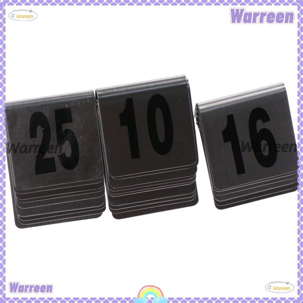WARREEN Table Number, Stainless Steel Numbered 1 Through 25 Numbered ...