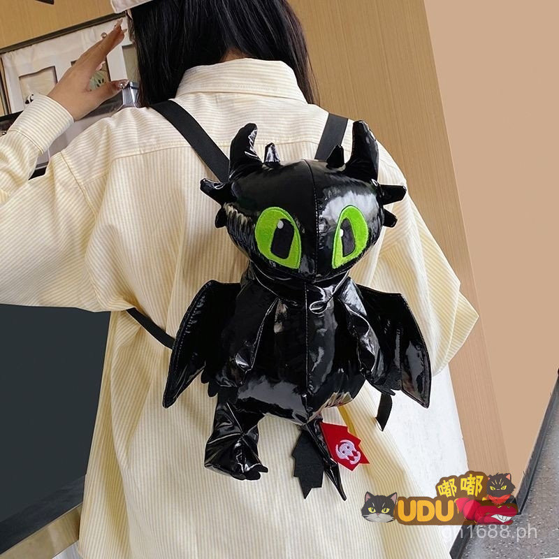 Cartoon How to Train Your Dragon Toothless Plush Backpack Japanese ...