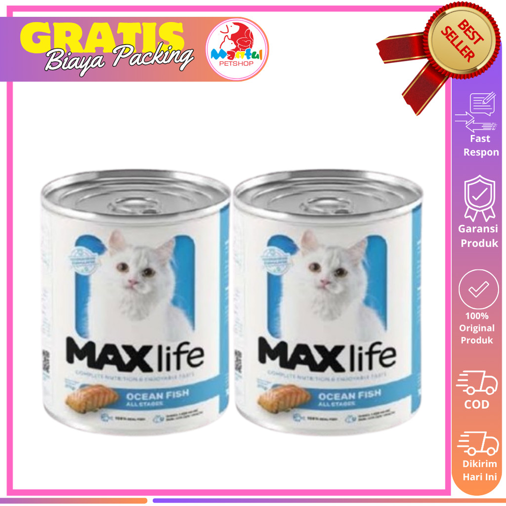 Maxlife Cat Wet Ofish Dog Food 375gr | Shopee Philippines