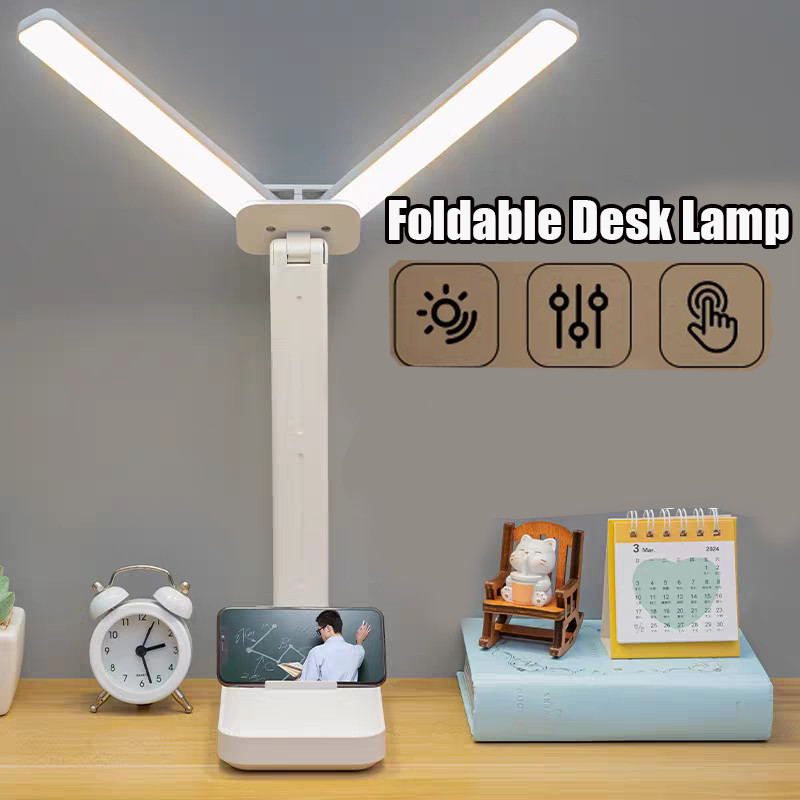 Foldable Desk Lamp Portable Eye Protection Reading Light Adjustable ...