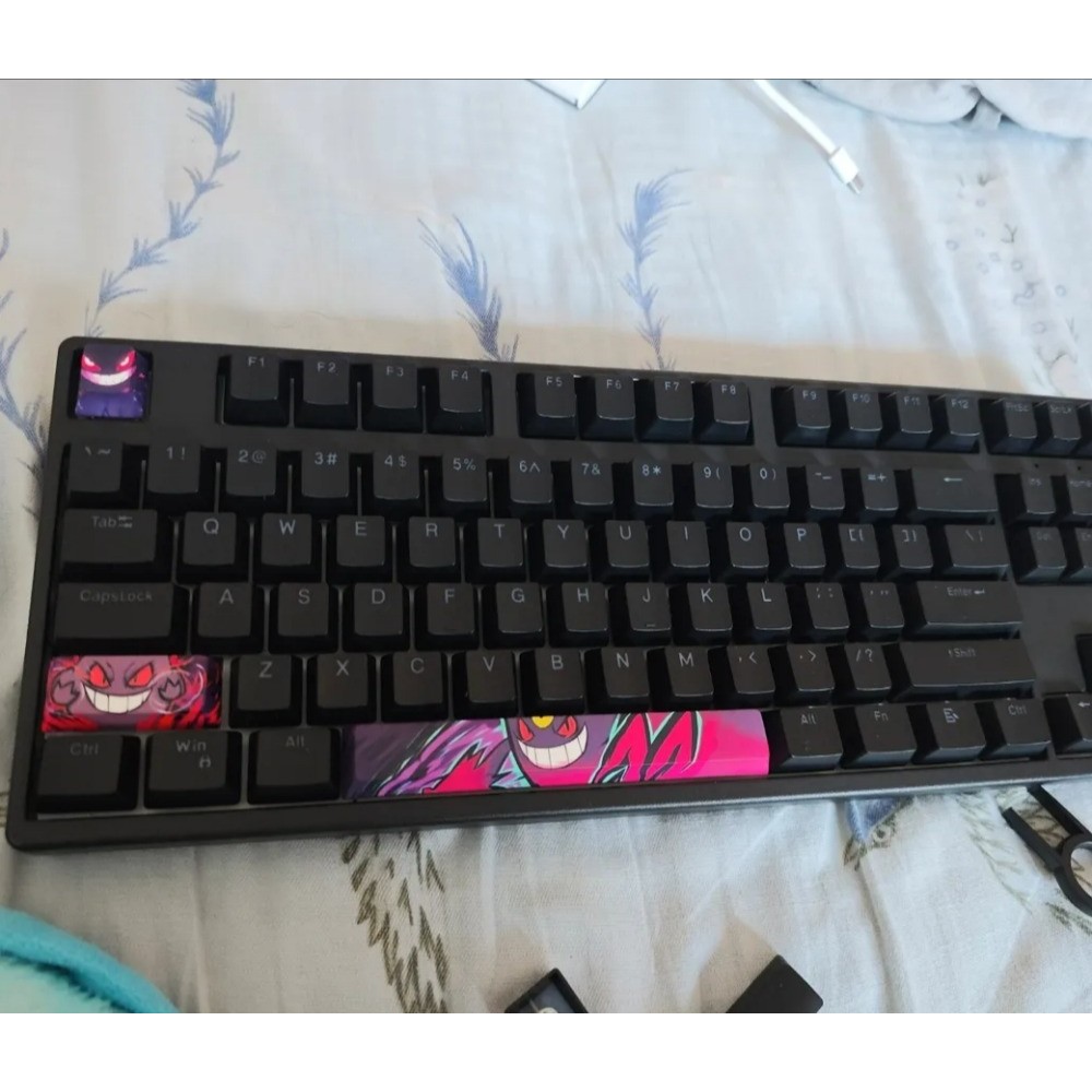 Gengar Keycaps Cherry Profile PBT Dye Sublimation Keycaps DIY ESC Enter ...