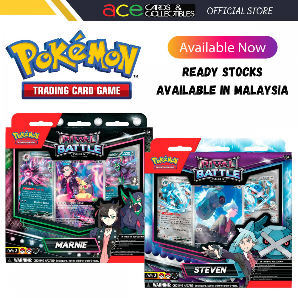 Pokemon TCG: May25 Rival Battle Deck "Marnie / Steven" | Shopee Philippines
