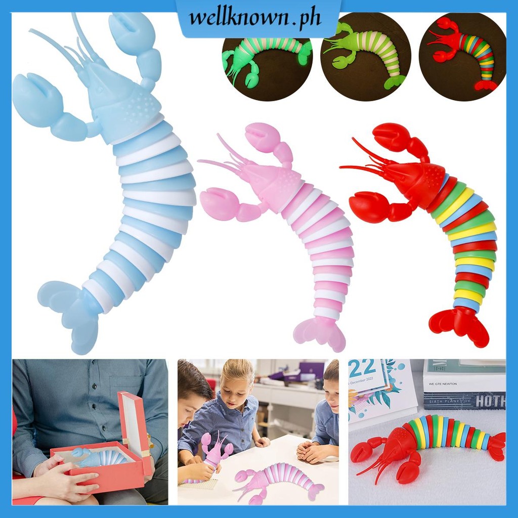 Lobster Toy 3D Printed Articulated Sensory Lobster Toy for ADHD and ...