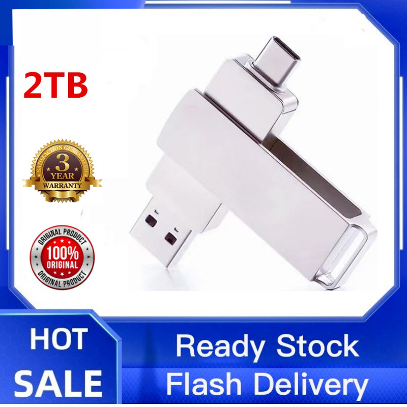 3 In 1 OTG Metal Type-C Micro USB Flash drive 2TB 1TB 512GB 256GB usb ...