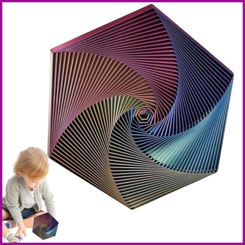 3D-Printed Fractal Fidget Hexagon Hexagon Fidget Toy Sensory Toys ...