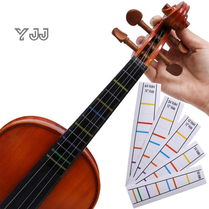 yangjianjun＞ one pc 4/4-1/8 fingerboard sticker violin pitch position ...