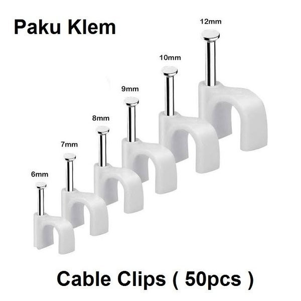UNITECH Premium Concrete Nail Electrical Cable Clamps - KOKO LIVING ...