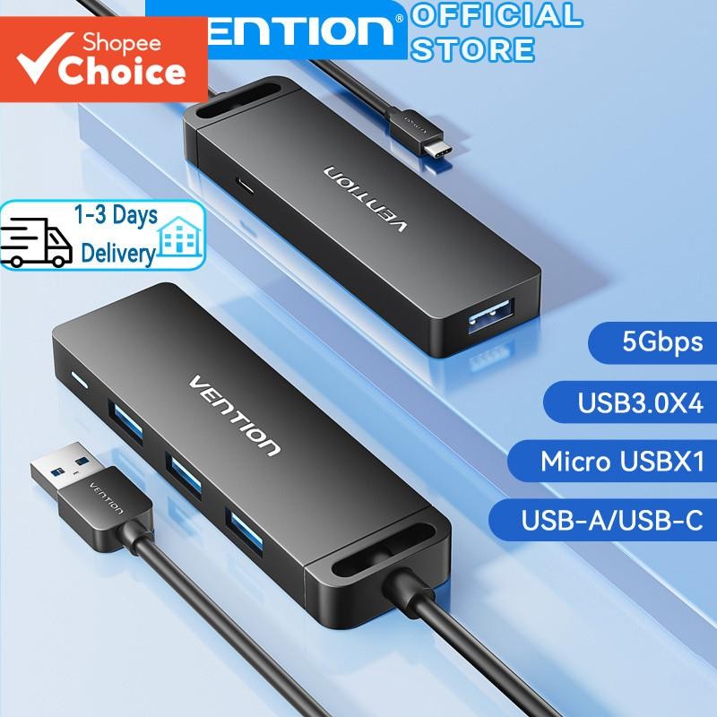 Vention USB 3.0 A Hub 4 Port High Speed USB Splitter Portable USB HUB ...