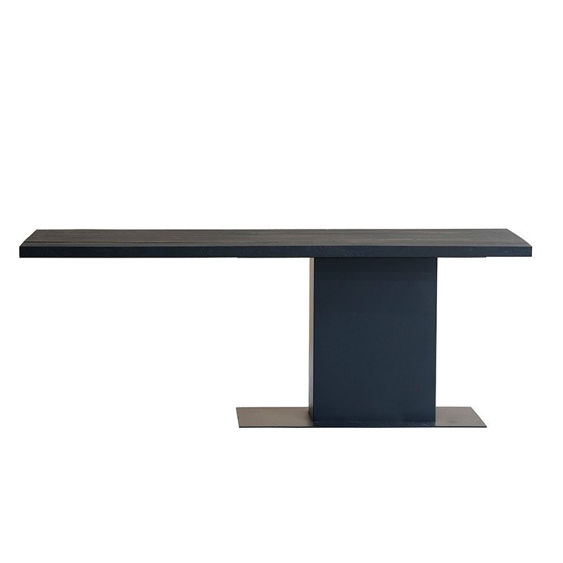 Silent Wind Solid Wood Desk Ash Wood Carbon Fiber Dining Table Wrought ...