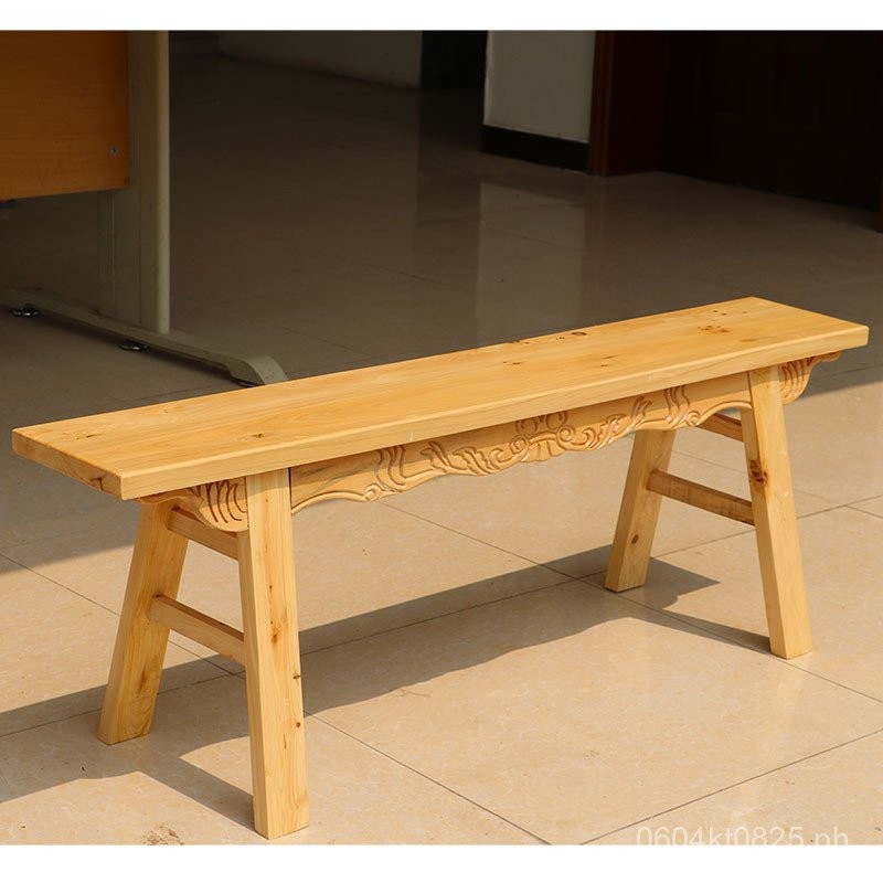 Household Solid Wood Shoe Changing Bench Wall-Mounted Stool p The width ...