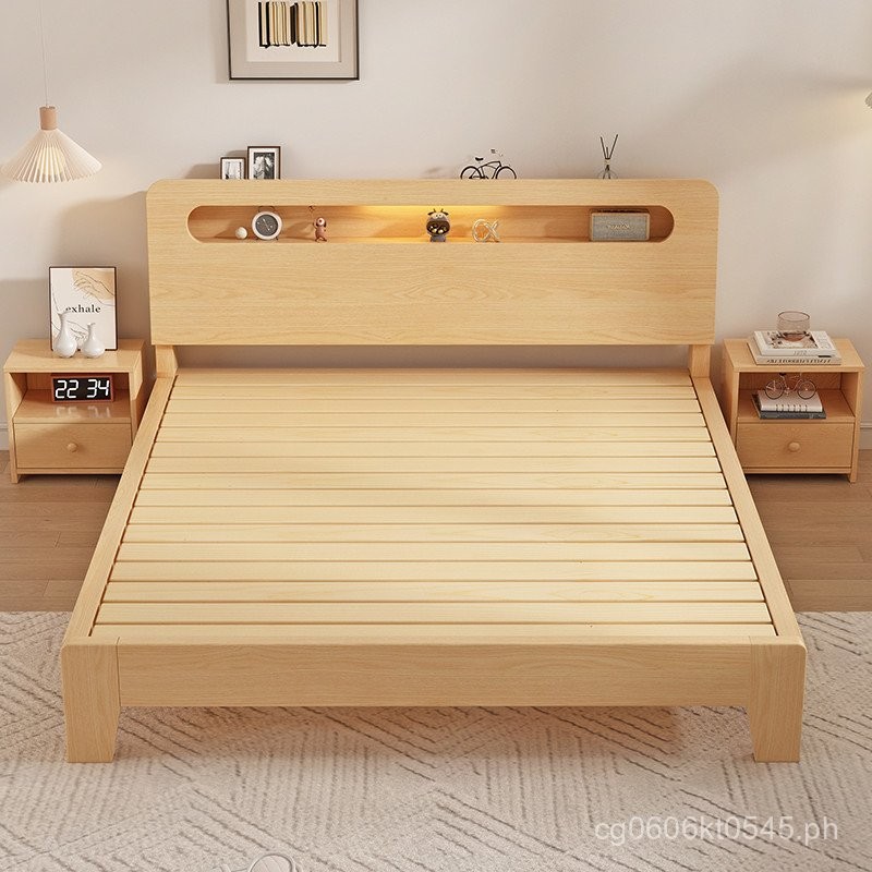 Economical1.2m Household Single Bed Frame1.5Modern Minimalist Solid ...