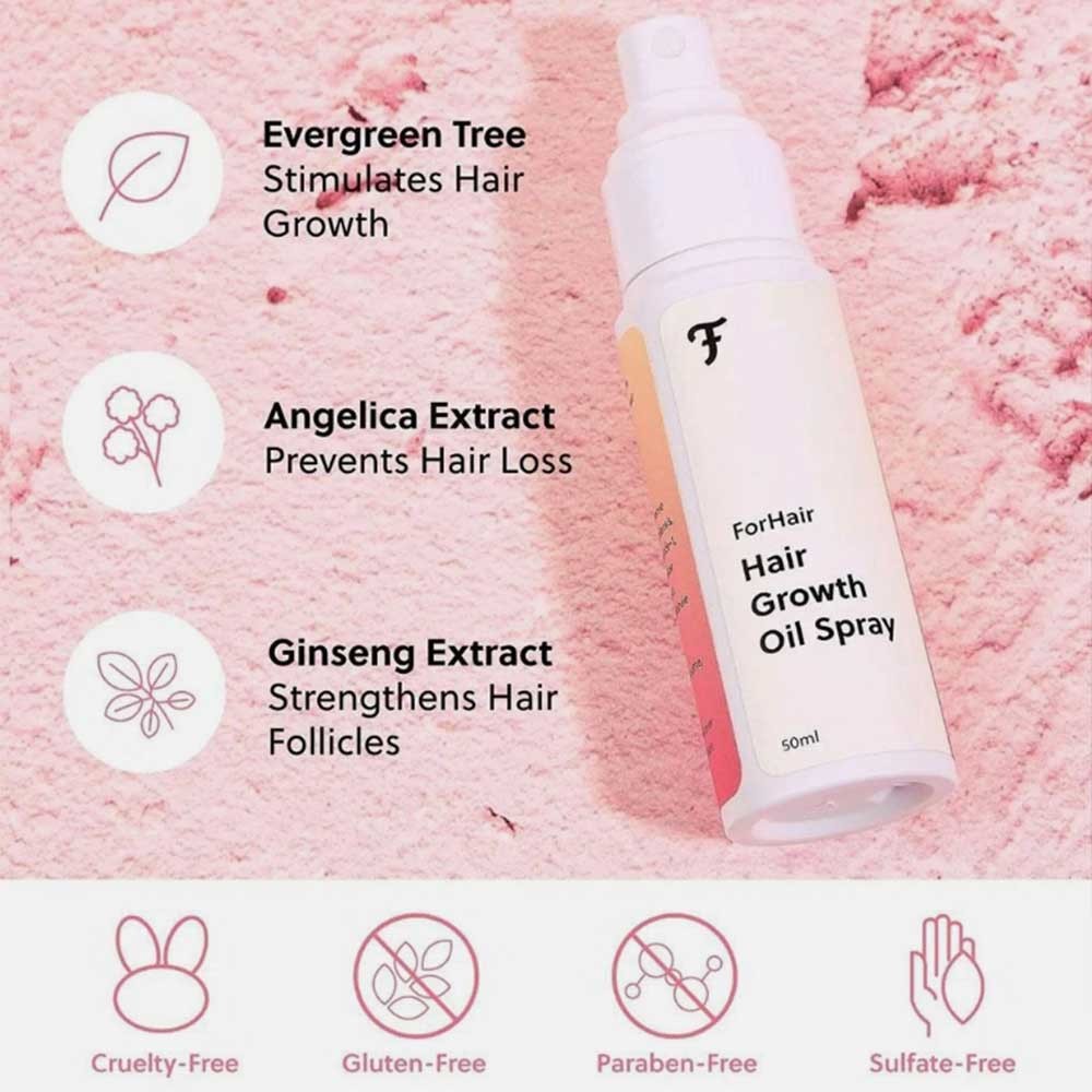 FORCHICS Hair Growth-Spray -Non-Greasy Oil & Promote Thicker Natural ...