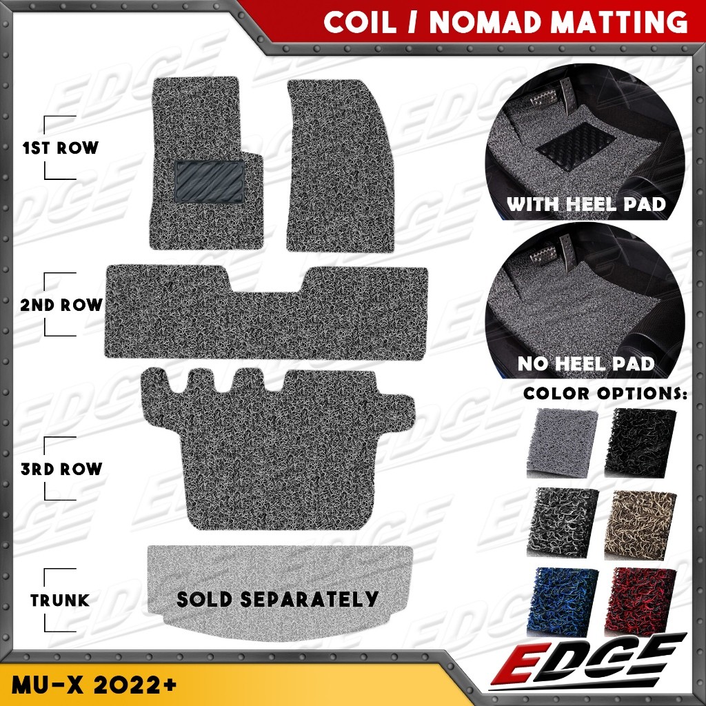 Coil Matting Isuzu MUX 2022-2025 // nomad spaghetti car mat floor guard ...