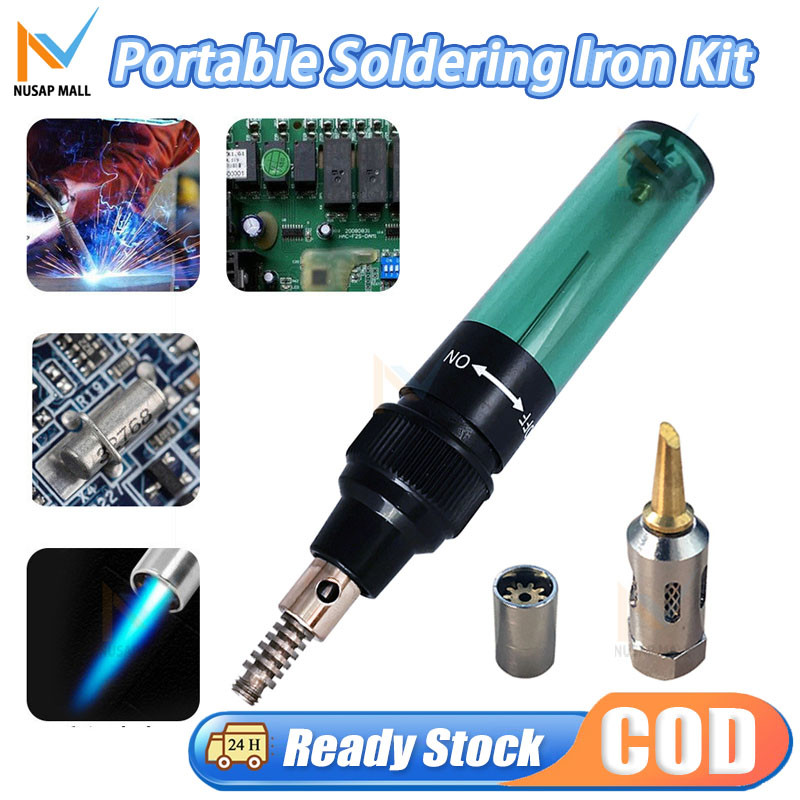 3-in-1 1300°C Gas Blow Torch Soldering Solder Iron Gun Butane Cordless ...