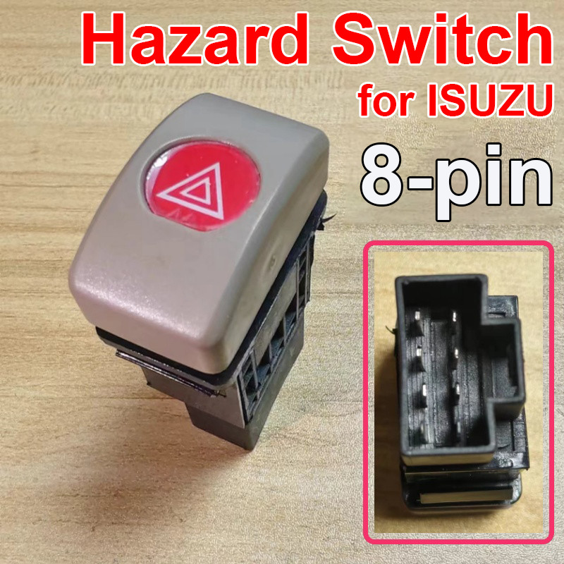 (8 PIN) Hazard Switch for ISUZU Safety Switch ISUZU NPR NHR NKR ...
