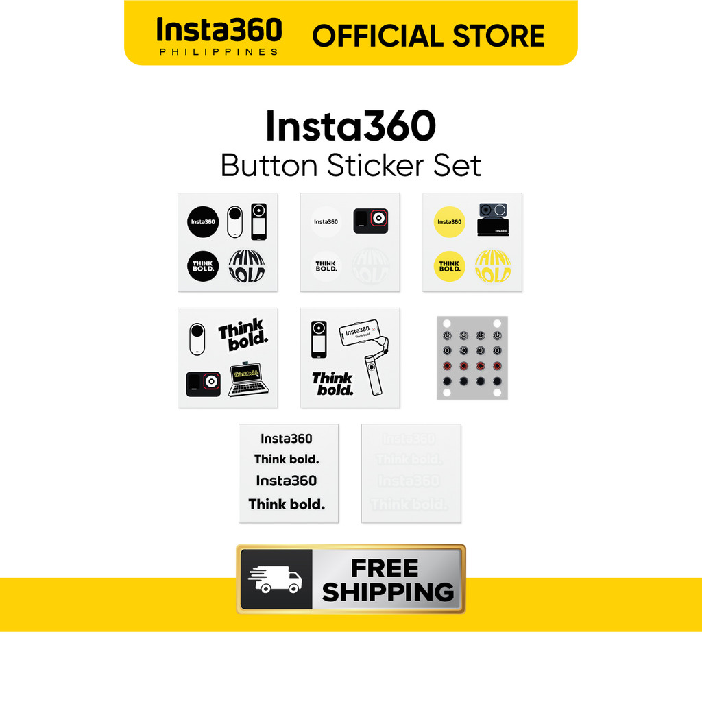 Insta360 Button Sticker Set | Shopee Philippines