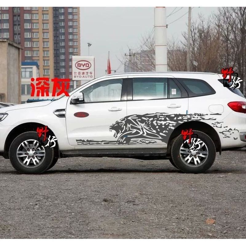 Ford Everest car decal Modification Body Sticker Car waistline color ...