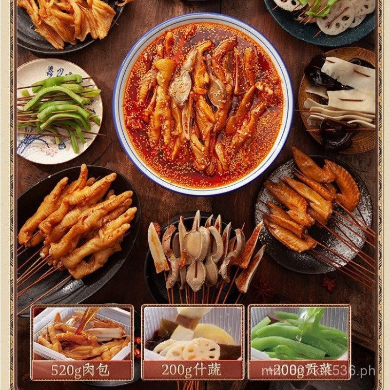 Assorted Red Oil Bobo Chicken Spicy Boneless Box Instant Chicken Feet ...