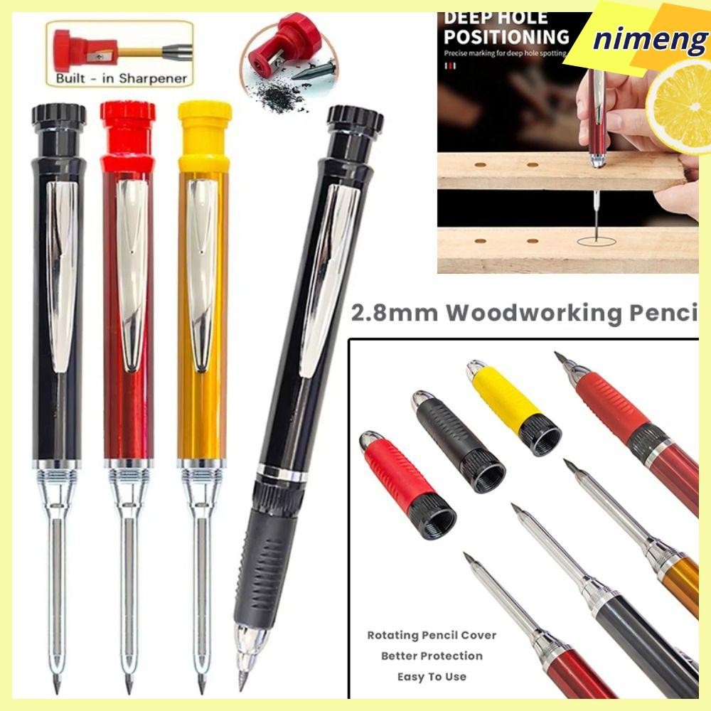 NIMENG Woodworking Pencil, 2.8mm with Pencil Cover Mechanical Pencil ...