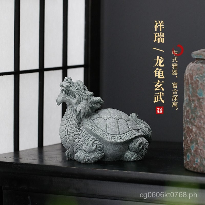 Xuanwu Chinese Style Desktop Landscaping Dragon Turtle Tea Pet Living ...