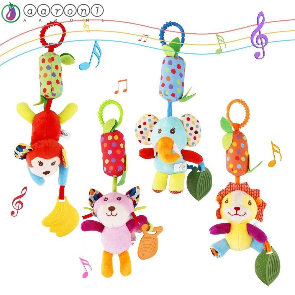 AARONB Baby Sensory Hanging Rattles, PP Cotton Plush Stuffed Stroller ...