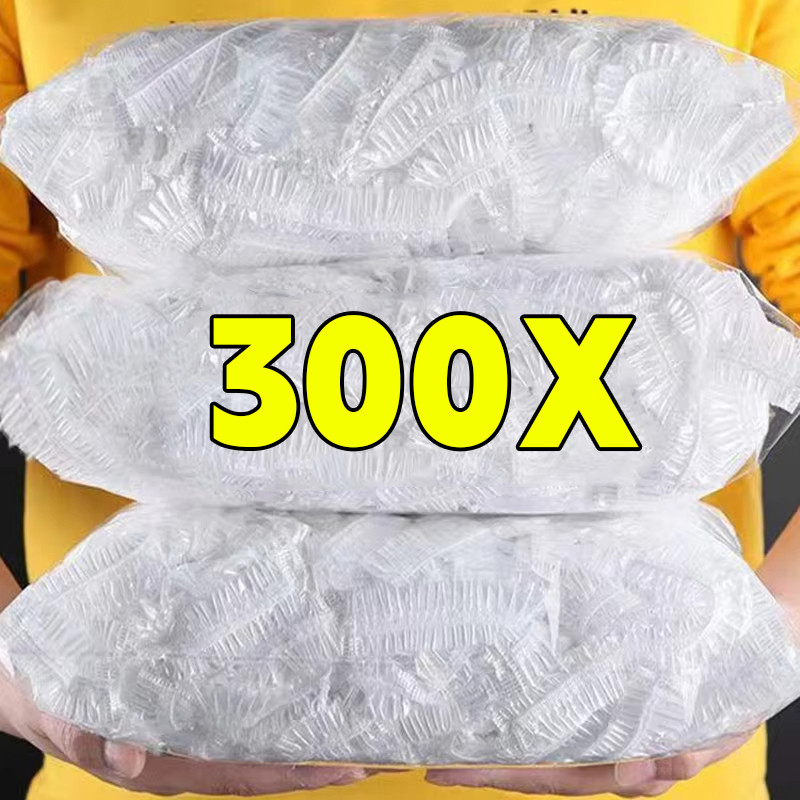 Stretchable Food Covers 300pcs Reusable Plastic Food Protector for ...
