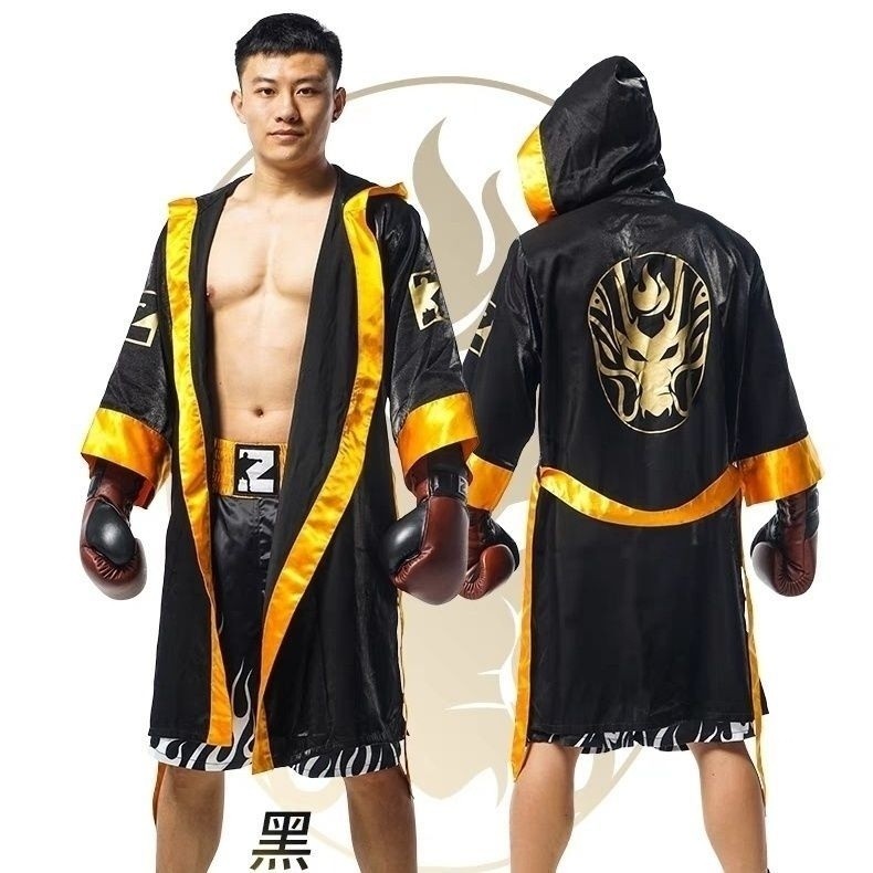 Adult Gilding Boxing Competition Appearance Cloak Fighting Cloak Muay ...