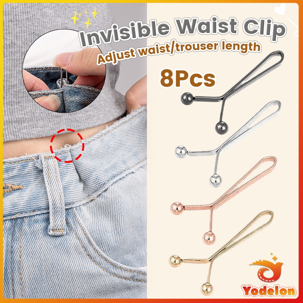 YOD Jeans Skirt Waist Invisible Clip Detachable Fixed Buckle Pants Clip ...