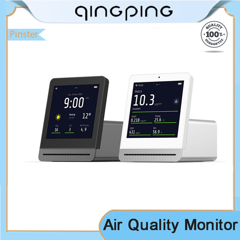 Qingping Air Detector 2 Smart Home Touch Screen Control Temperature Humidity Sensor CO2 PM2.5 ...