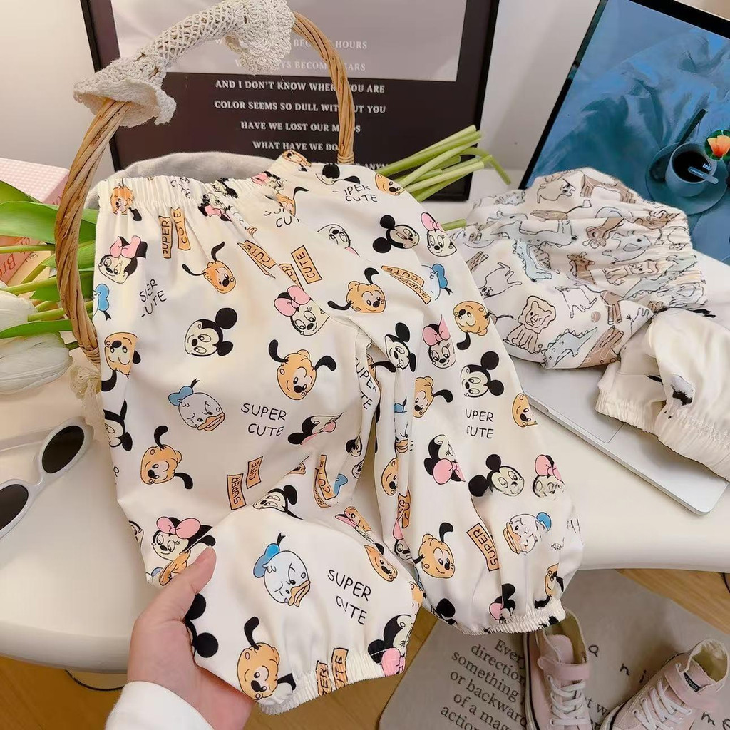 Ready Stock 80-140CM Summer Boys Girls Cartoon Loose Mosquito Pants ...