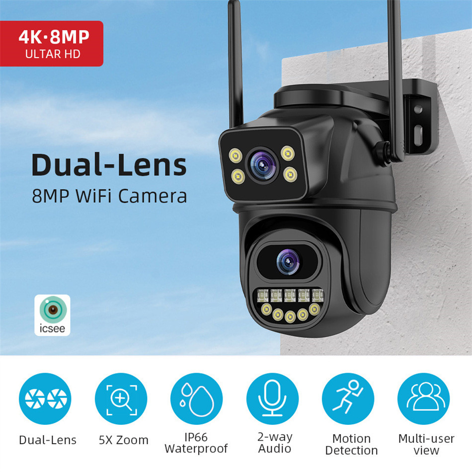 [2025]ICSEE 6MP WIFI Gun Ball Binocular Wireless HD Network Outdoor ...