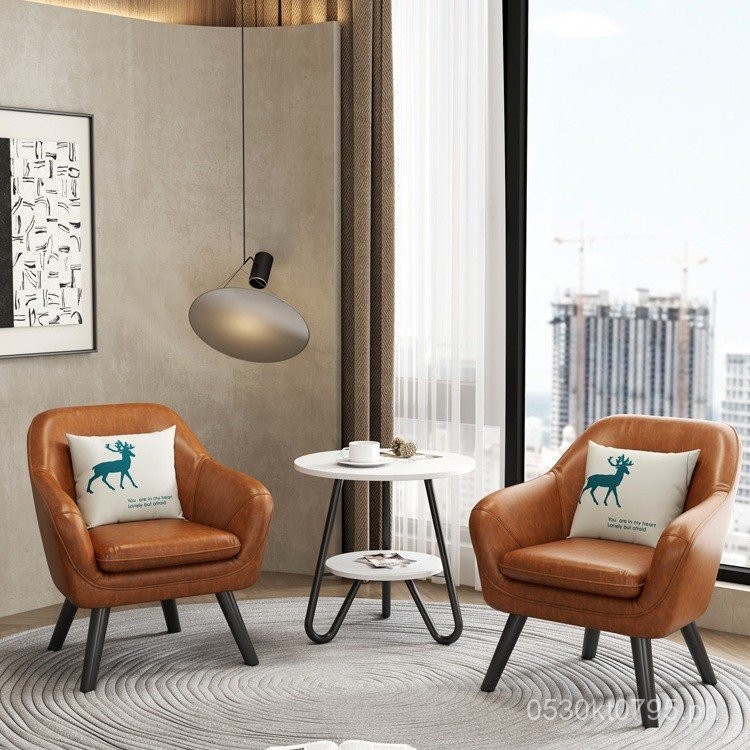 Small Apartment Coffee Table&Chair Light Luxury Leisure Lazy Sofa ...