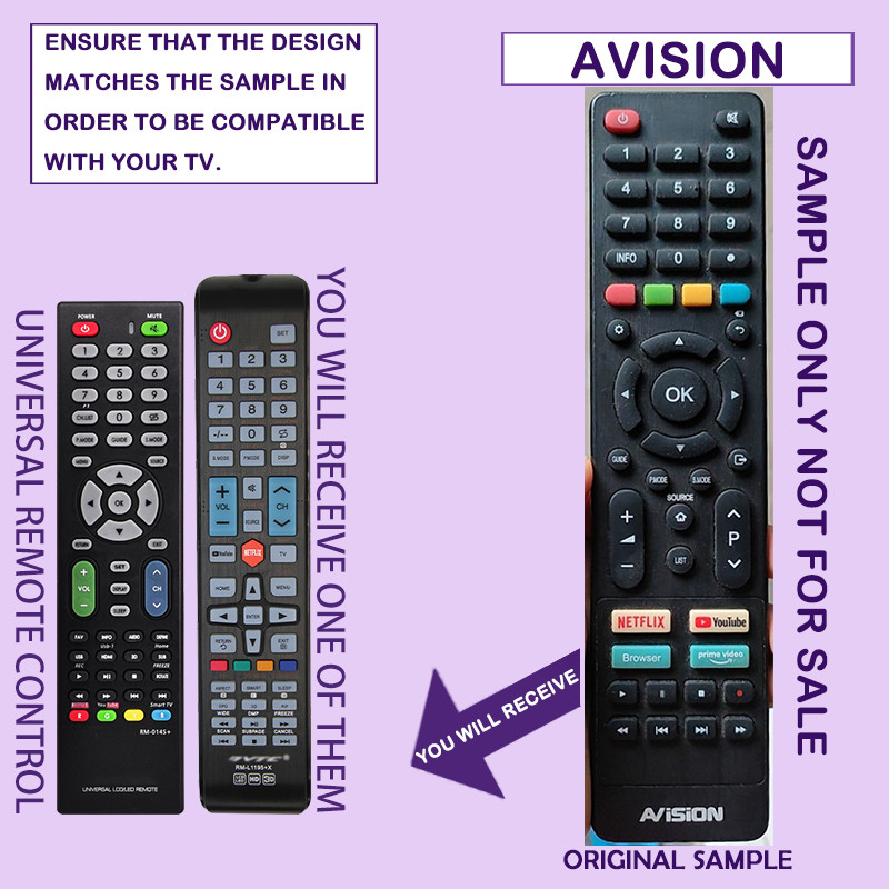 Remote control work for avision smart tv remote (universal) na gagana sa tv mo | Shopee Philippines