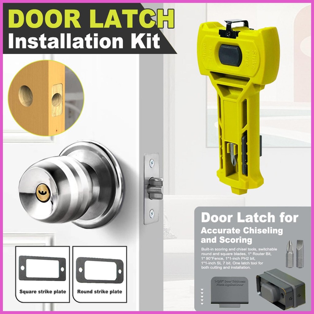 Door Hinge Template Accurate Latch Installation Tool Complete Door ...