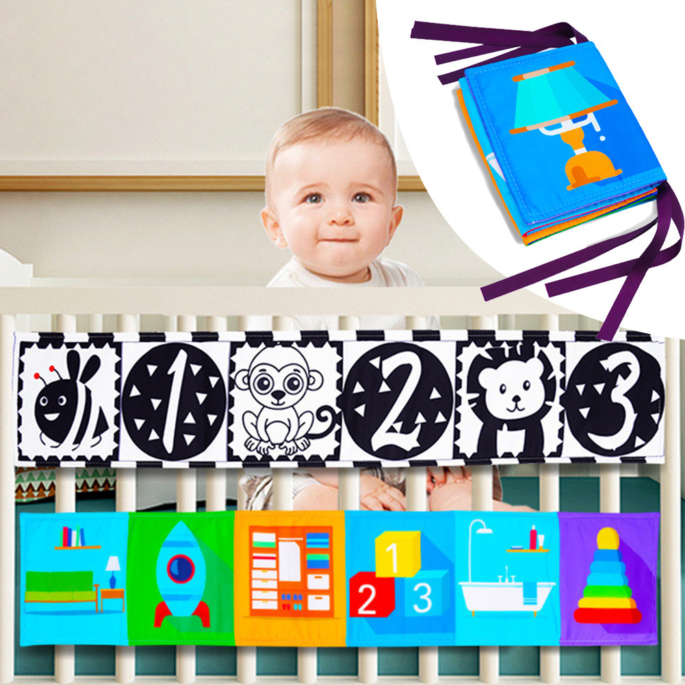 Interactive Sensory Learning Book for Babies with Soft Cloth Double ...