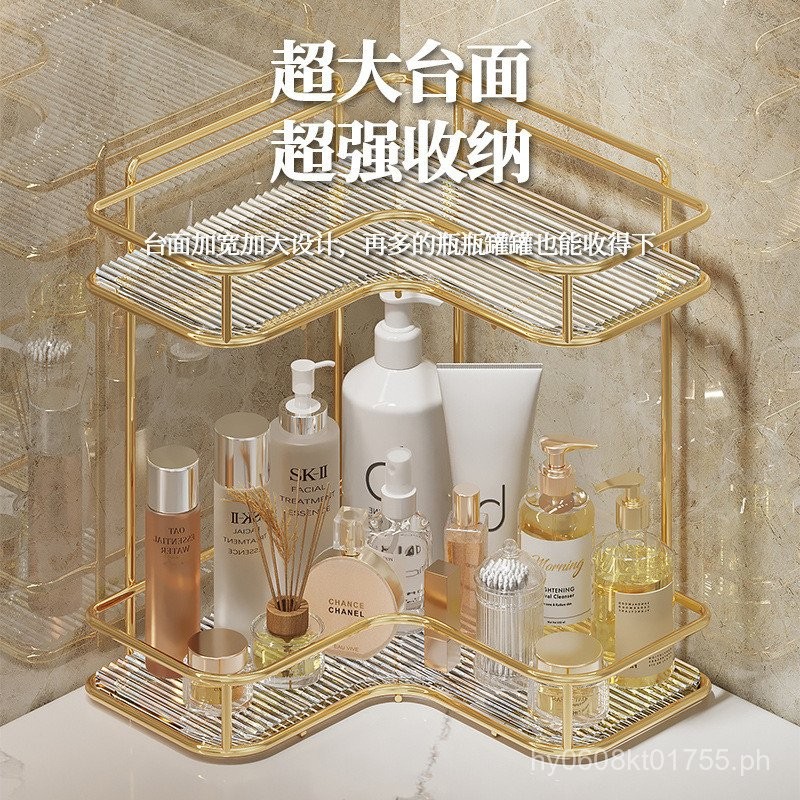 Light Luxury Countertop Bathroom Corner Free Shipping Acrylic Storage ...