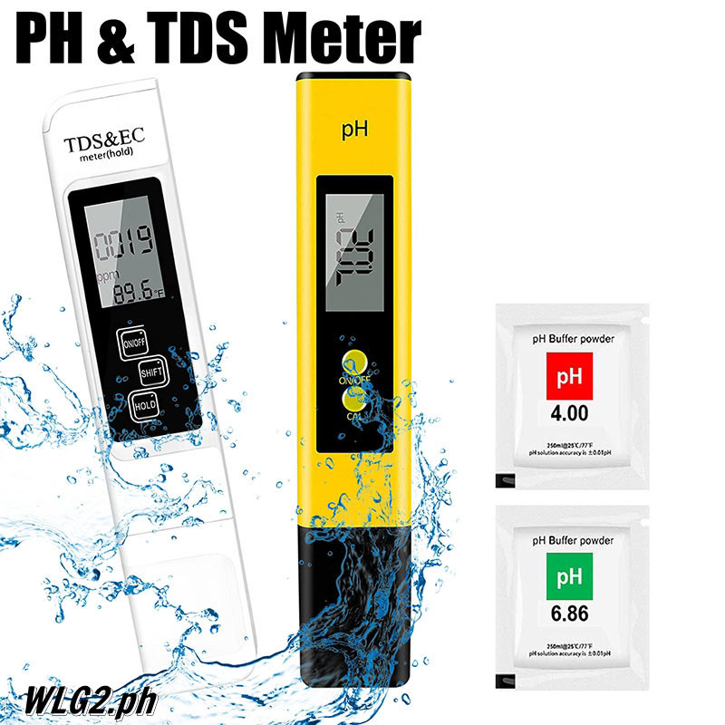 【Local Seller】Portable PH Meter + Digital LCD Water Purity TDS EC Meter ...