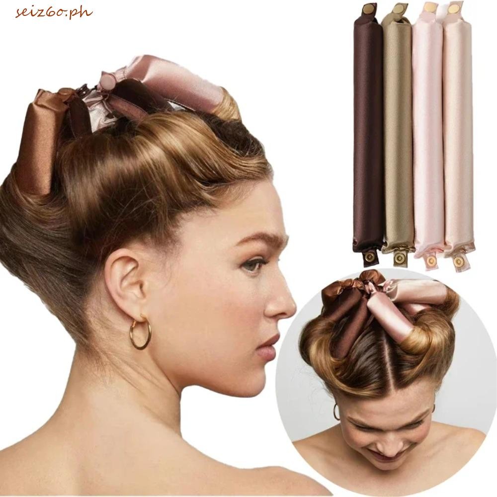 SEIZ6O 3/4Pcs No Heat Hair Curlers, Flexible 3cm Thick Overnight Hair ...