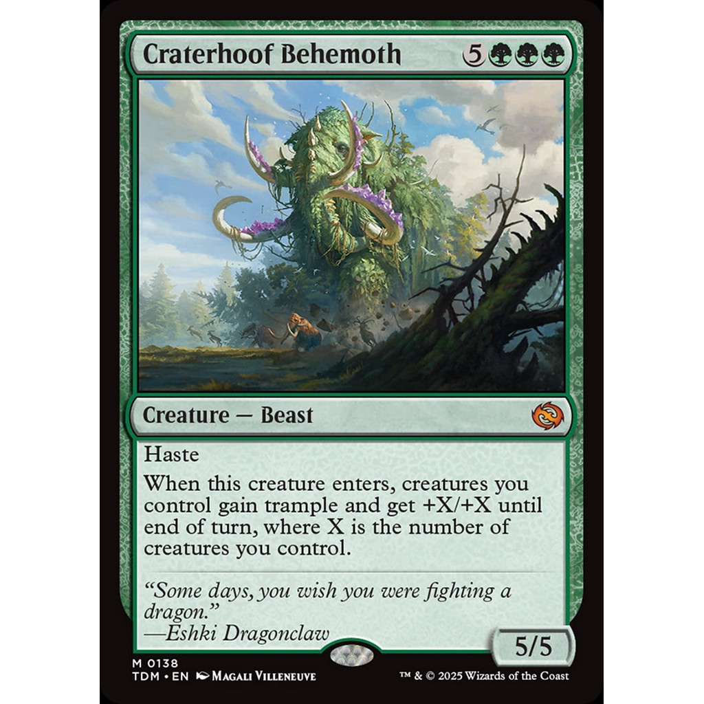 Craterhoof Behemoth (TDM) 138 [EN/N] s/o | Shopee Philippines