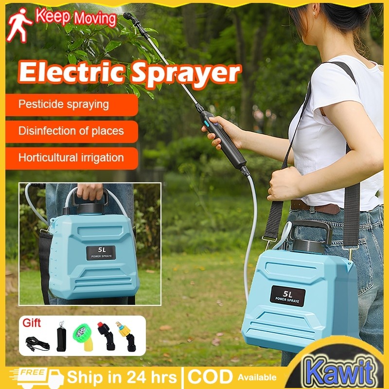 5L Power Sprayer for Agriculture Rechargeable Portable Power Watering ...