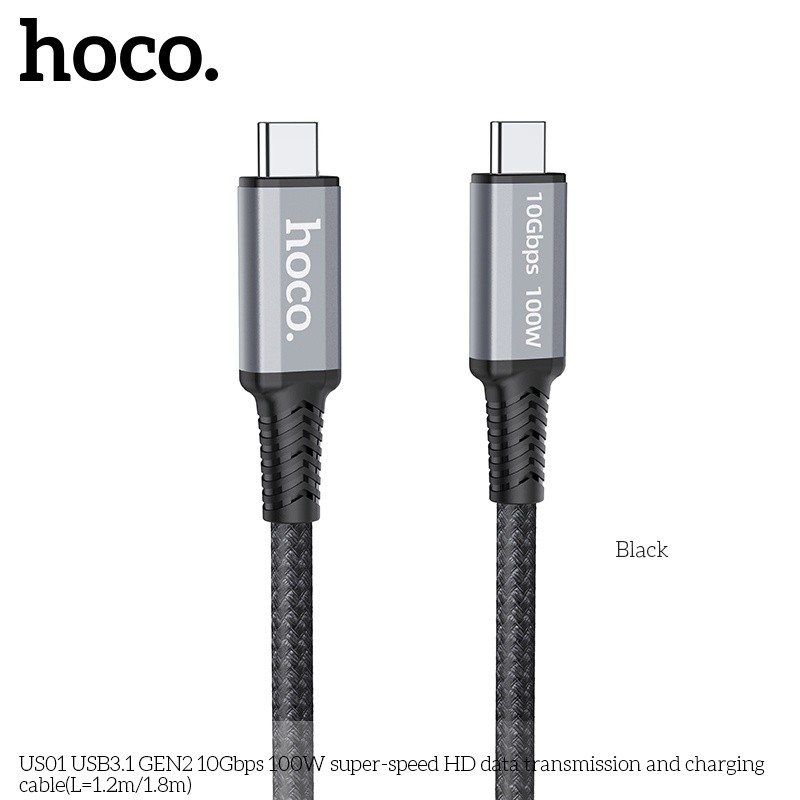 HOCO US01 Cable Type C To Type C 100W USB 3.1 GEN2 New Version ...