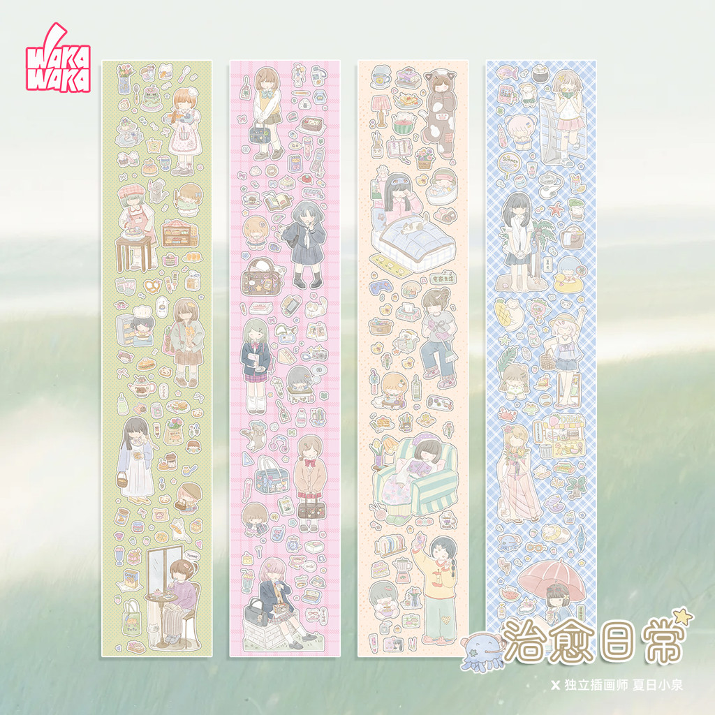 WaKaWaKa 2M Sticker Rolls Kawaii Scrapbooking Journaling Materials diy ...