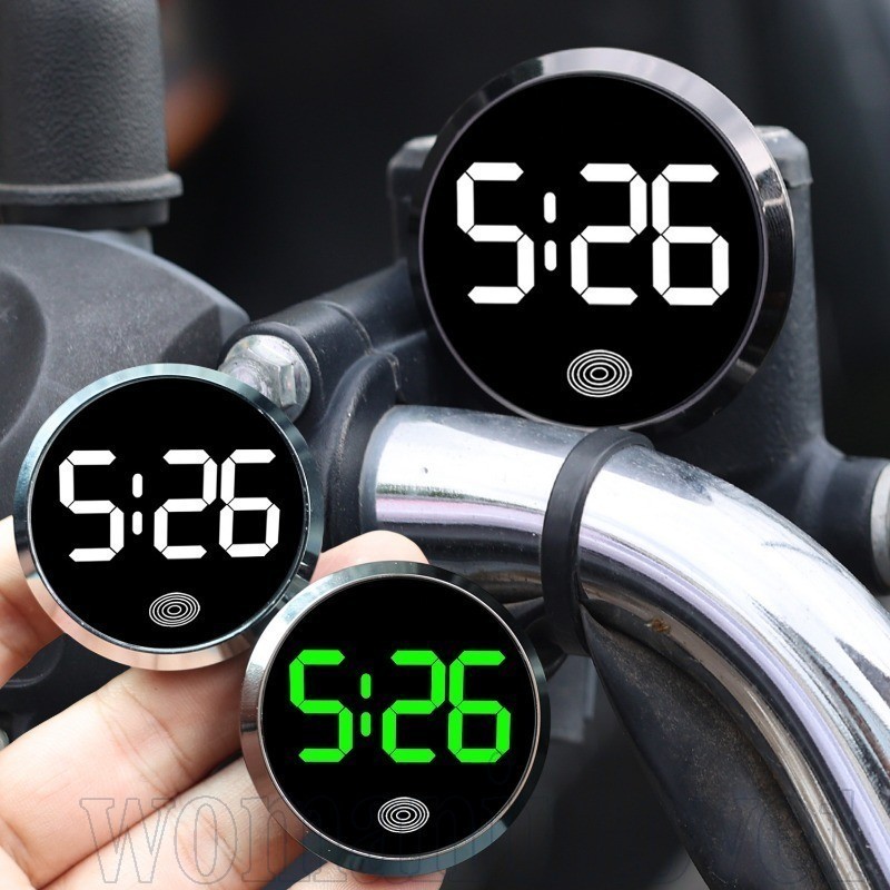 Car Dashboard Digital Clock - Stick-On Auto Accessories - Touch ...