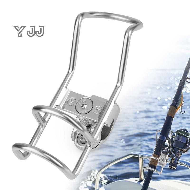 yangjianjun＞ 316 Stainless Steel Rail Mounted Clamp On Rod Holder ...
