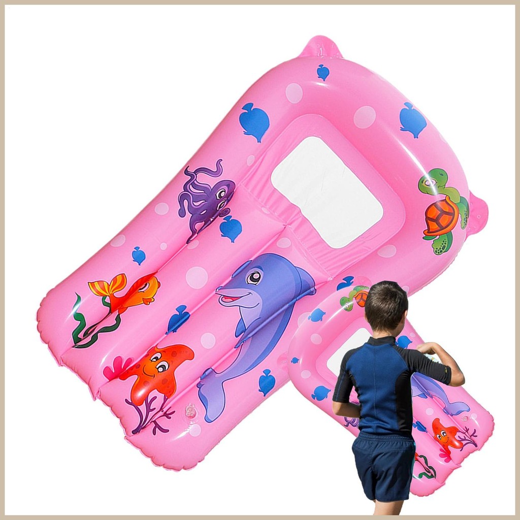 Kids Pool Floats Swimming Pool Toy Blow Swim Floaty Foldable Toy for ...
