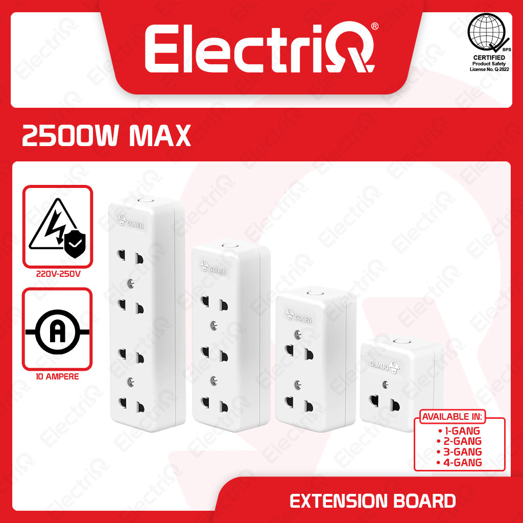 Electriq | Bull/Goneo Extension Board Wallmount Surface Type 1, 2, 3 ...