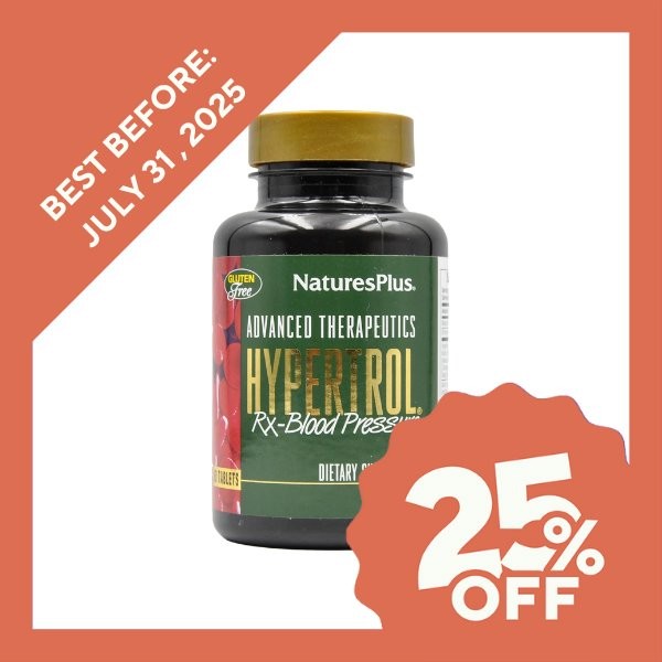 Natures Plus Advanced Therapeutics Hypertrol Rx Blood Pressure (60 ...