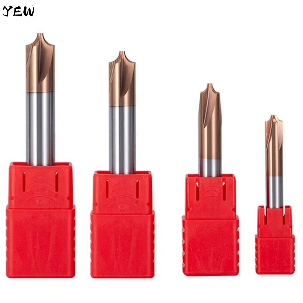 YEW Radius Corner Rounding Cutter, HRC55 Tungsten Cobalt Alloy Corner Rounding End Mills, Round ...